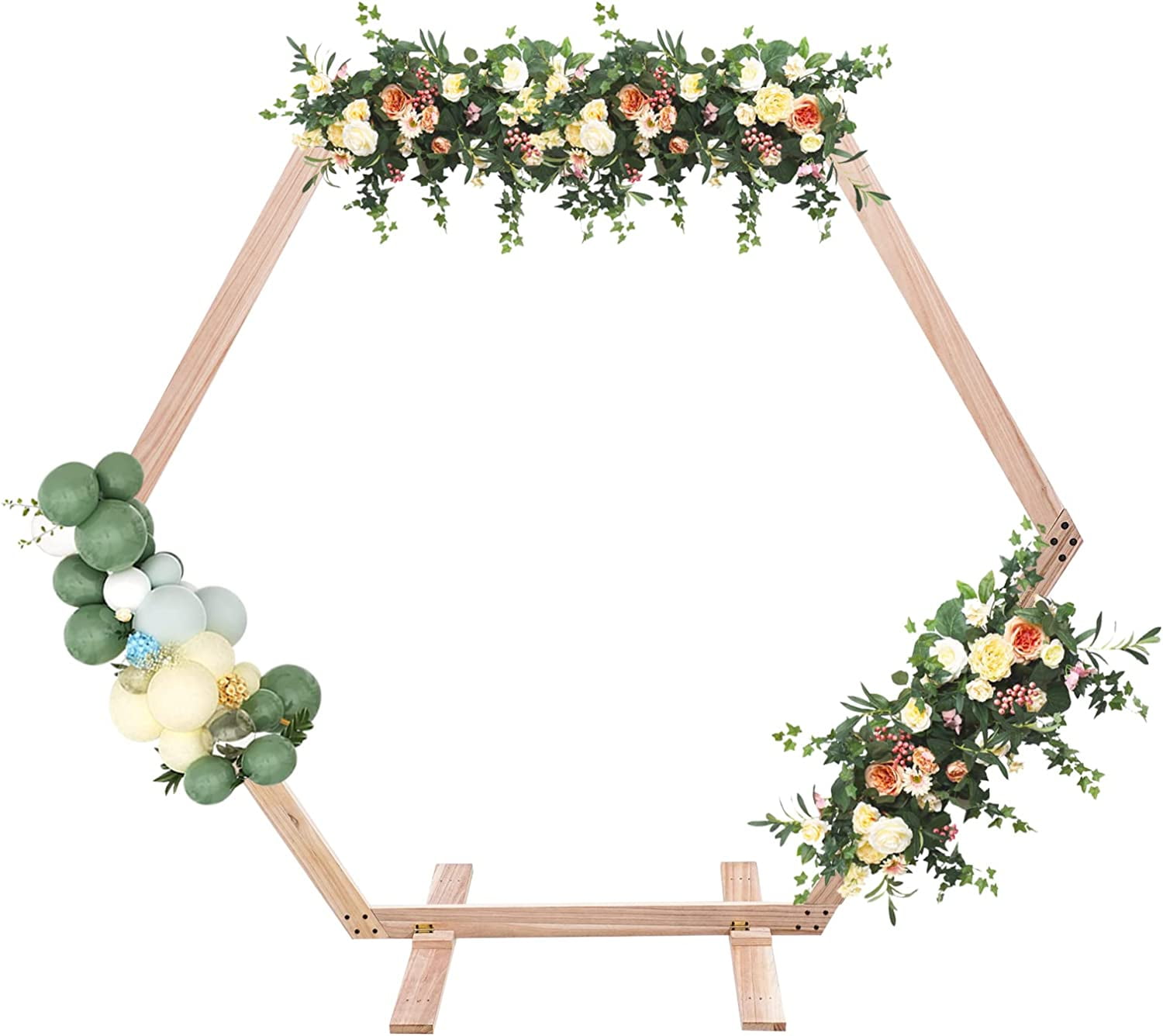 7.2FT Wedding Arch Backdrop Stand, Arch Backdrop Flower Stand Frame ...