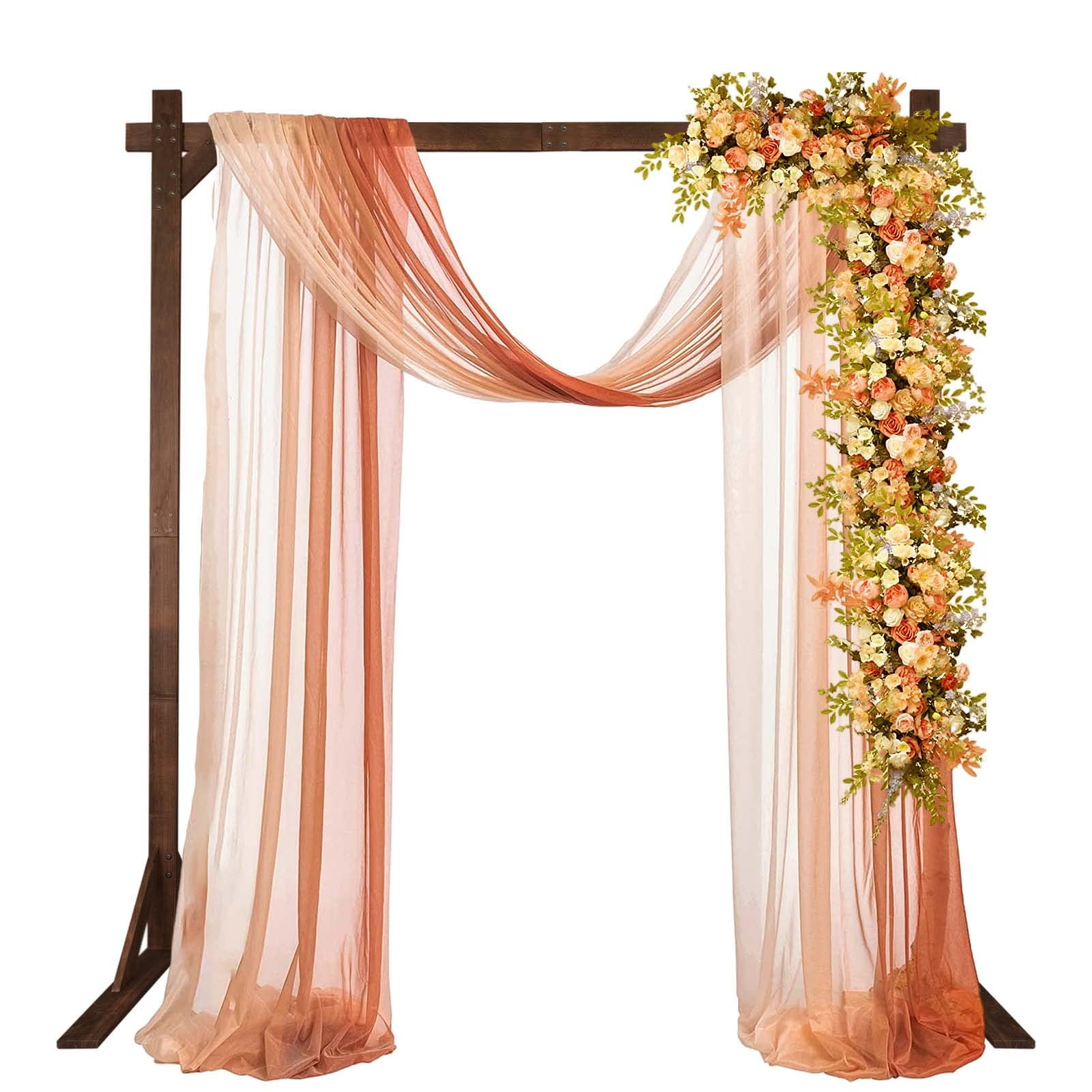7.2FT Wooden Wedding Arch, Square Wedding Arches for Ceremony, Wedding ...