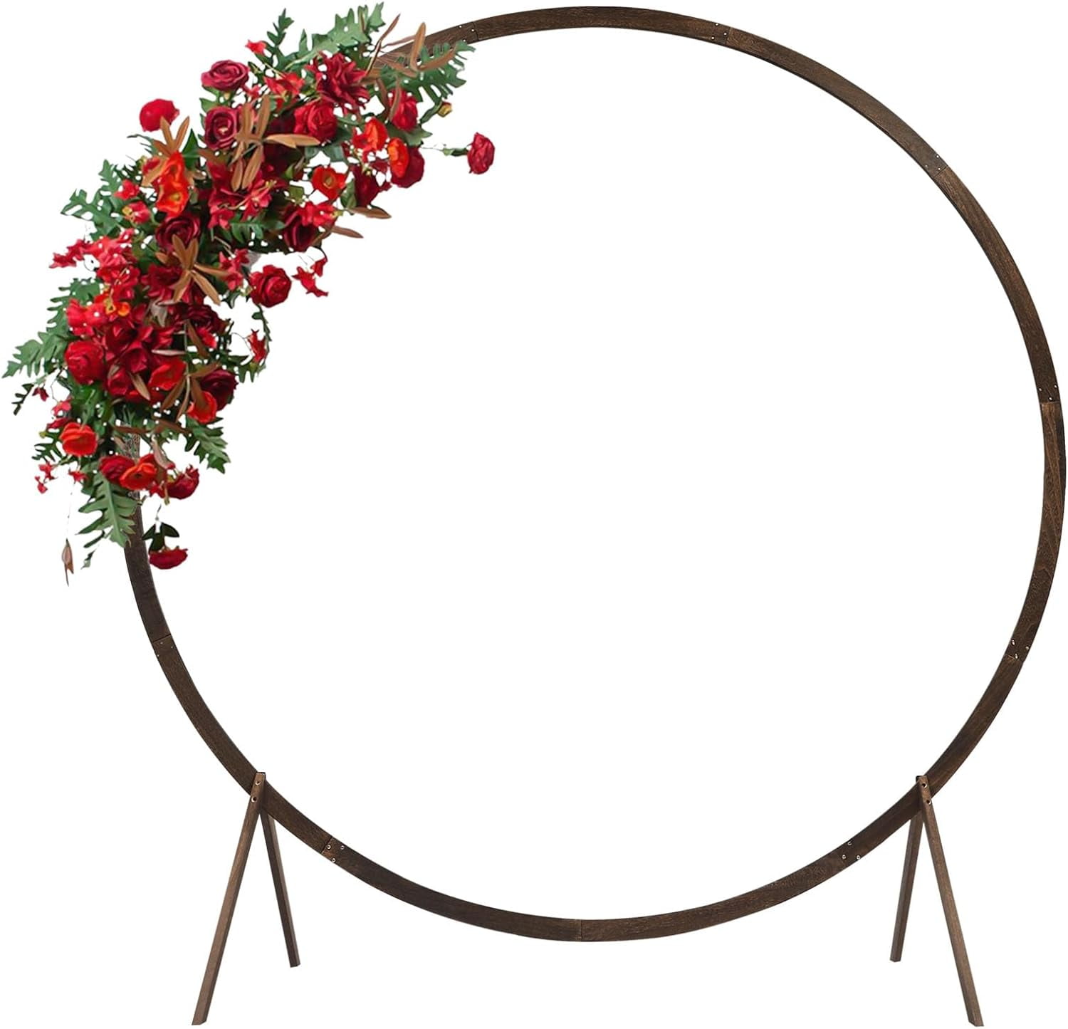 7.2Ft Round Wedding Arch Backdrop Stand, Rustic Wedding Arches for ...
