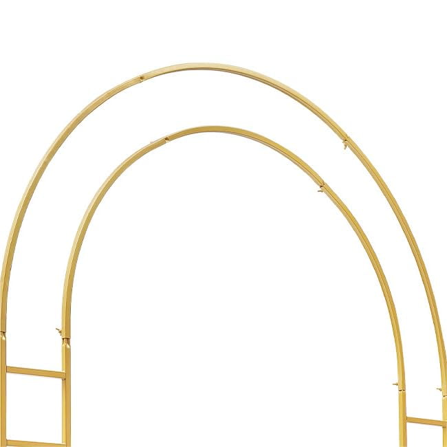 7.2ft Metal Double Tube Arch Backdrop Stand, White Arch Backdrop with ...