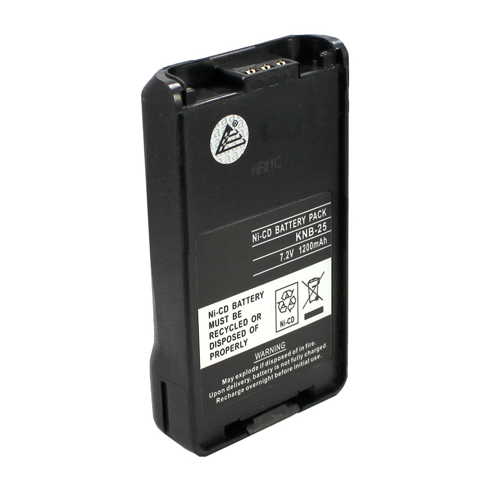 7.2v 1200mAh NiCd Battery (MSDS Certified Cells) for KENWOOD KNB-25A ...