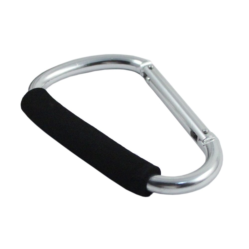 7-3/4" Jumbo Aluminum Carabiner - Chrome Silver - Walmart.com