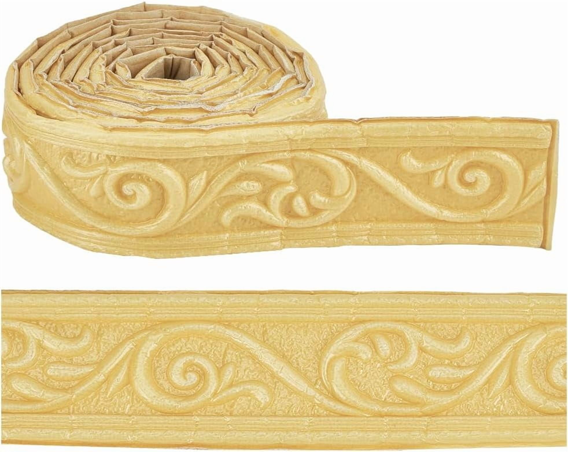 7.38FT x 1.97 Inch Molding Peel and Stick Flexible Foam Trim Beige ...