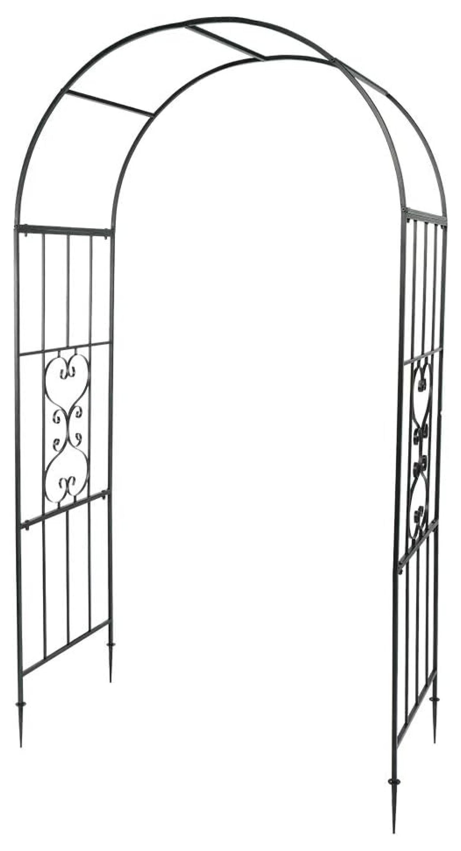7.3FT Garden Arch Arbor, Heavy Duty Metal Arbour Archway, Decorative ...