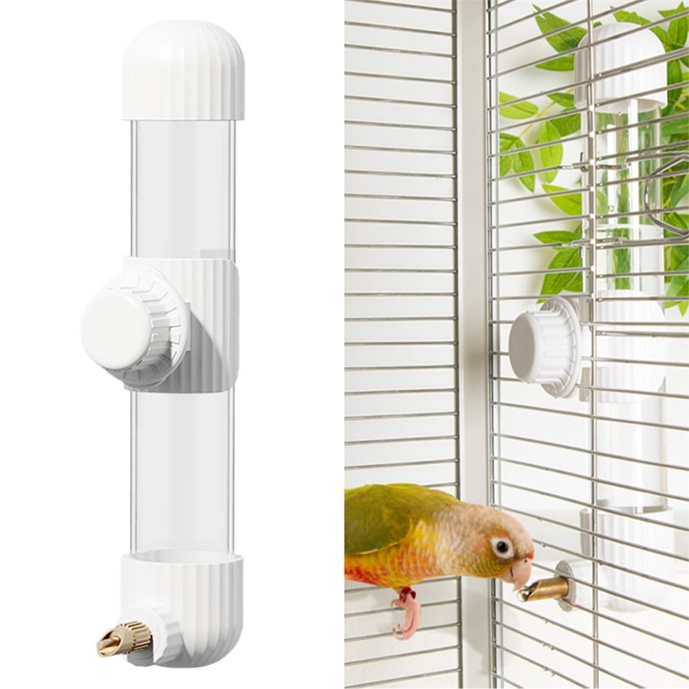 7.4 Fl Oz Clear Bird Water Dispenser,Automatic Cage Water Drinker ...