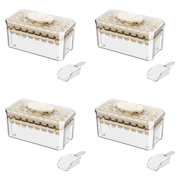 7.4 Inch Ice Cube Tray with Lid One Touch Press Easy Release, Large ...