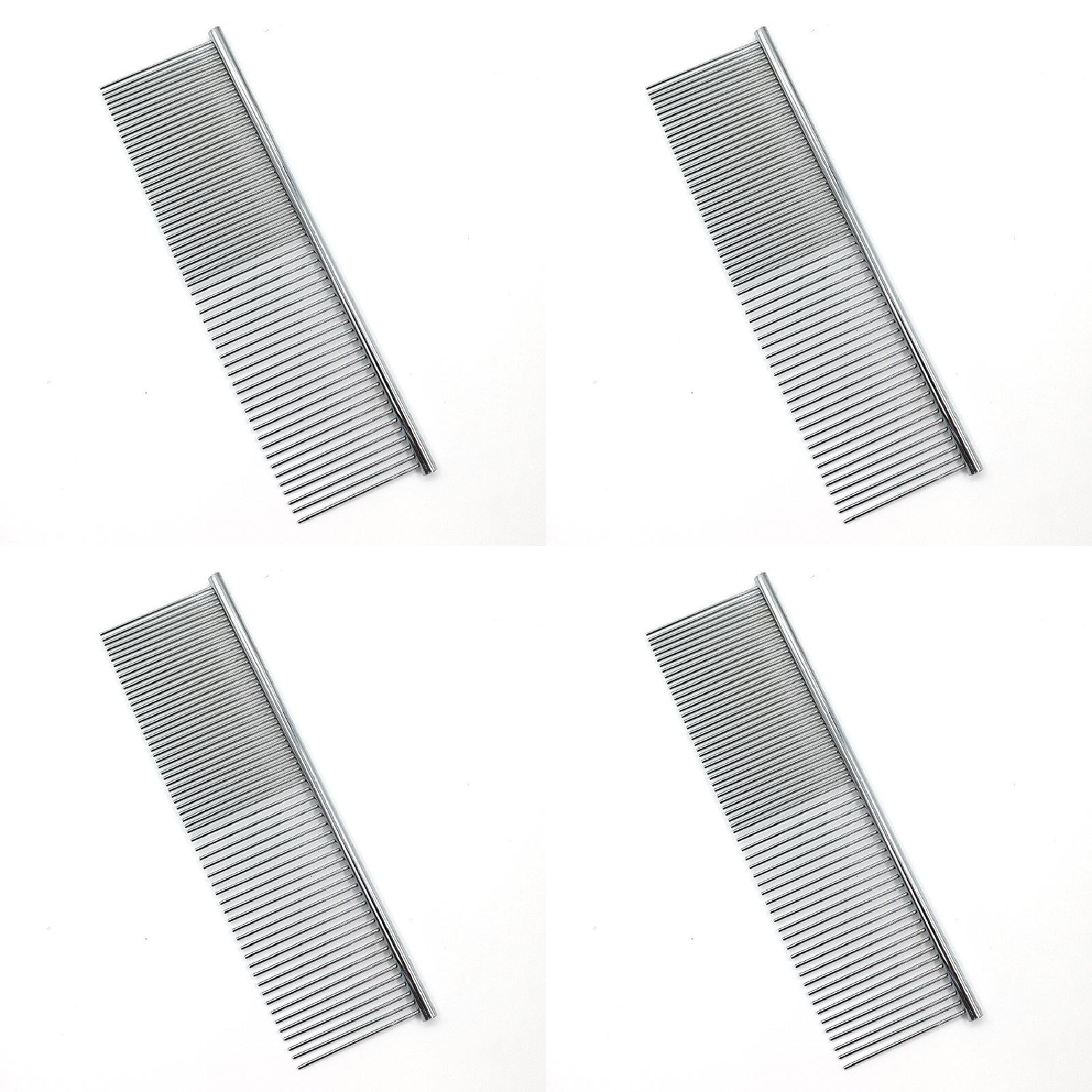 7.4 Inch Portable Stainless-Steel Comb for Hair Knots, Pet Dematting ...