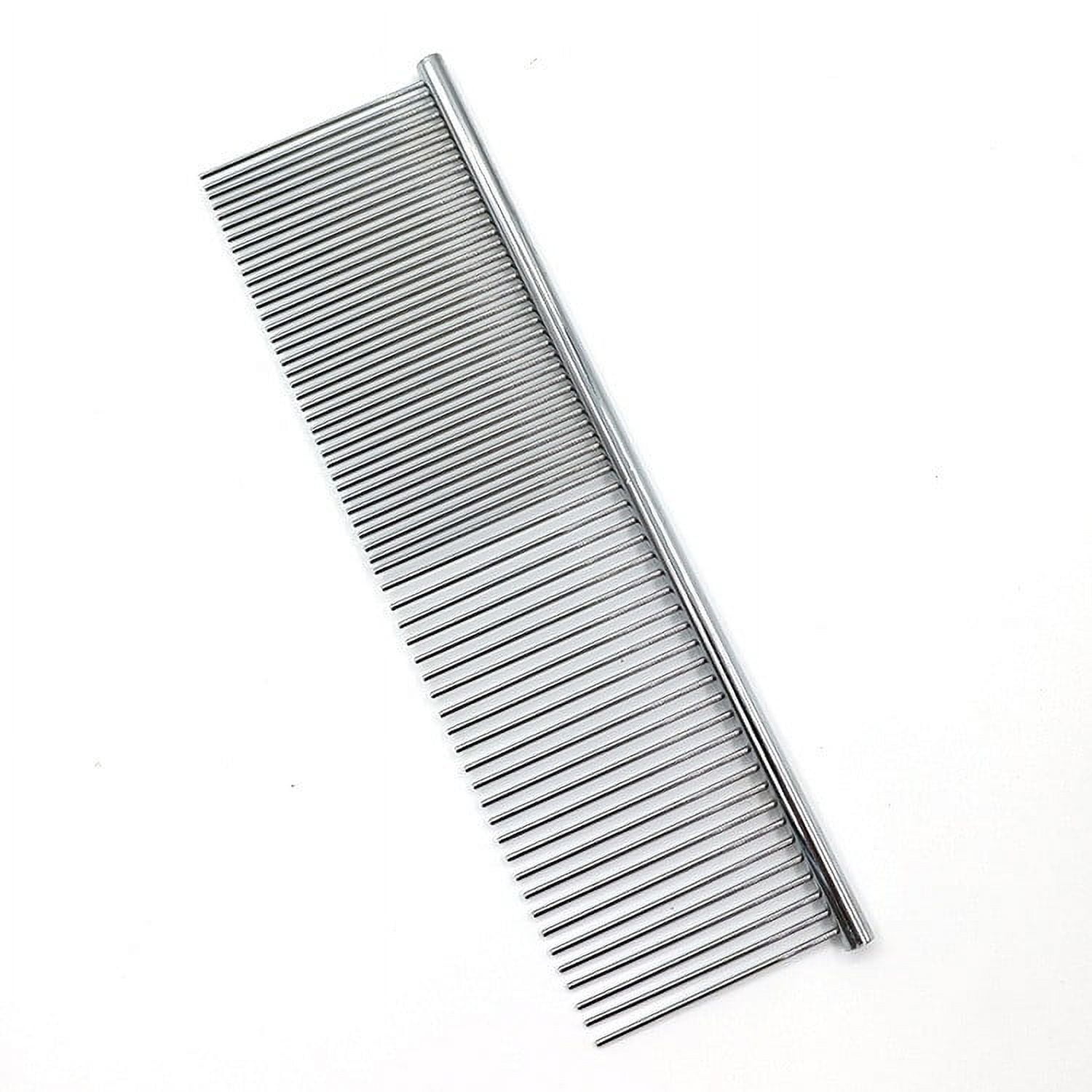 7.4 Inch Portable Stainless-Steel Comb for Hair Knots, Pet Dematting ...