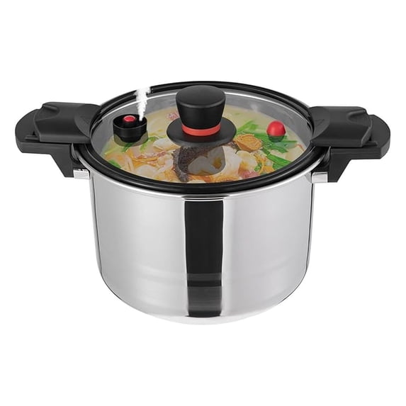7.4 Quart Stainless Steel Pressure Cooker, 60Kpa Pressure Canner with ...