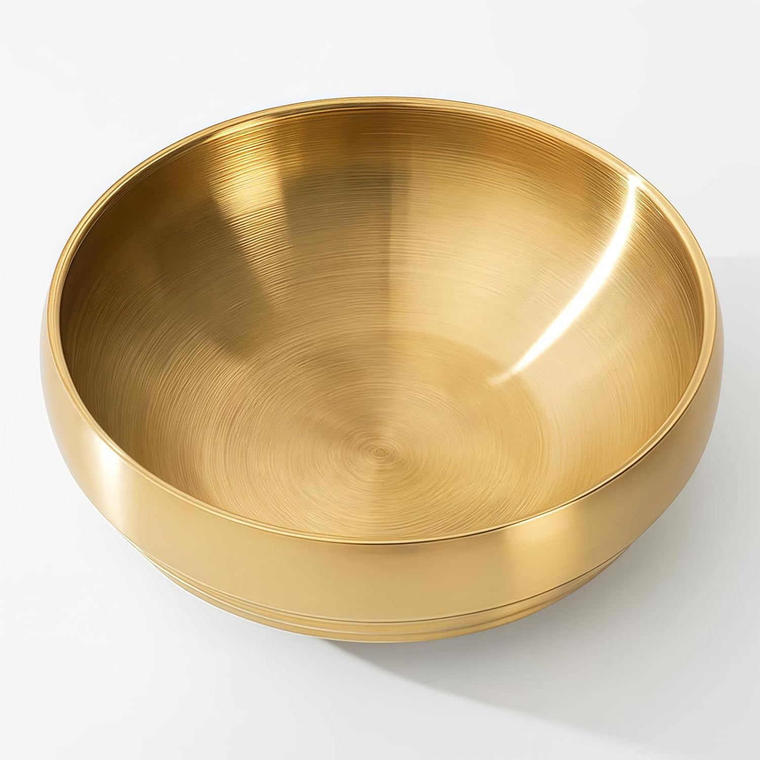 7.4 inch Gold Decorative Bowl for Home Decor - Modern Fruit Bowl for ...