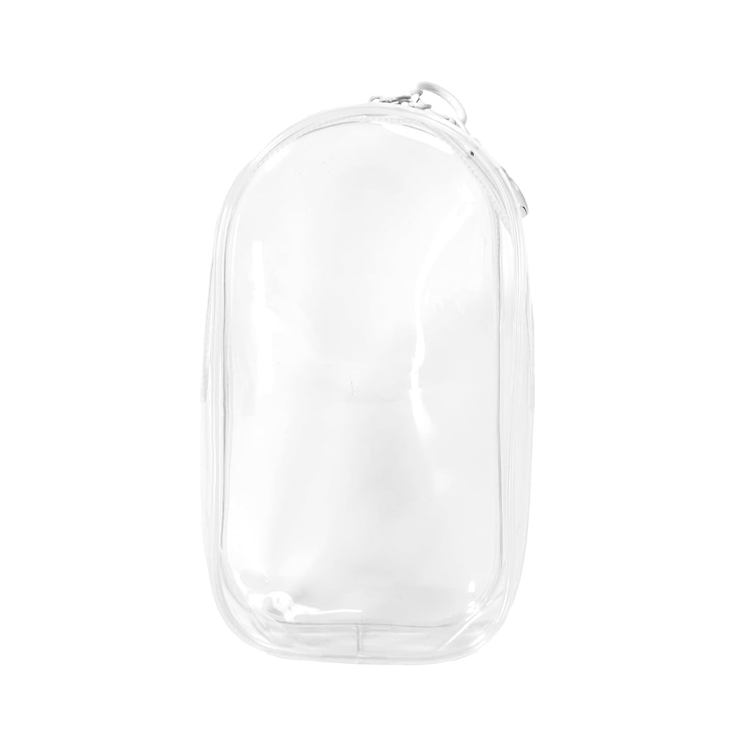 7.48x4.13in Clear PVC Cosmetic Bag - Waterproof Zippered Toiletry Pouch ...