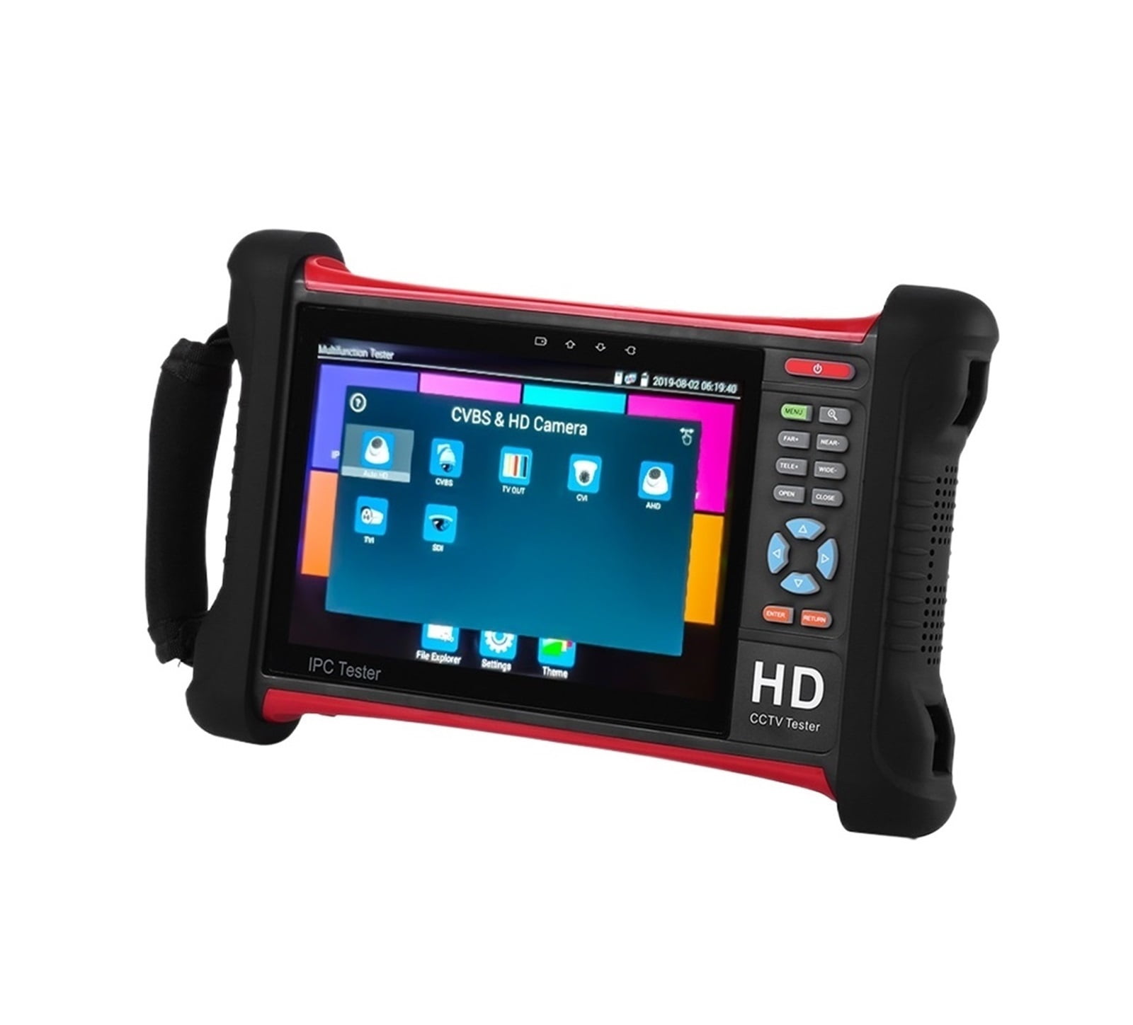 7" 4K 1080P IPC Camera CCTV Tester Monitor TVI CVI AHD SDI CVBS IP ...