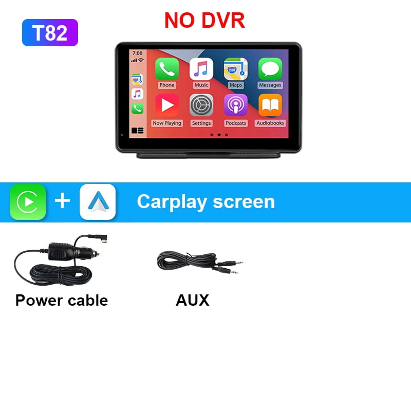 7" 4K Car DVR Dash Cam Rearview mirror camera Wifi wireless Carplay ...