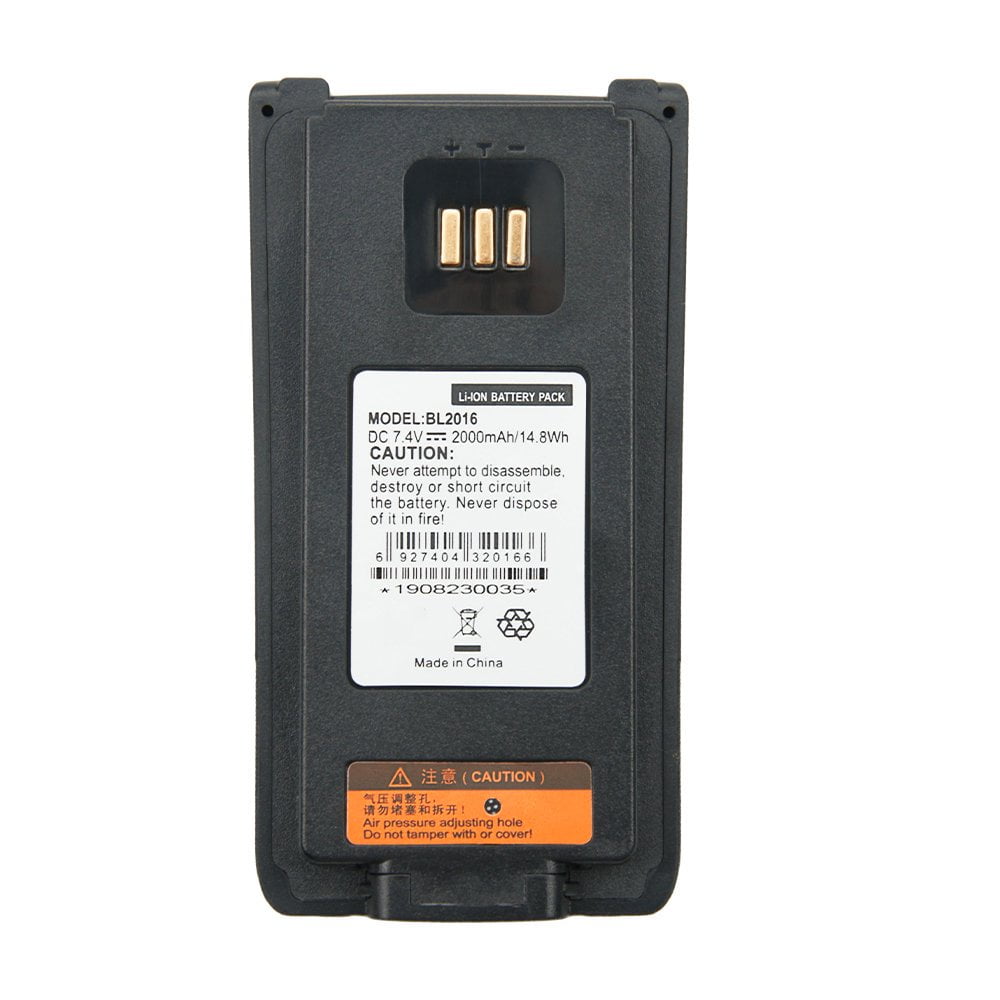 7.4V 2000mAh BL2016 Li-ion Battery for HYT PD98X PD980 PD982 PD985B ...