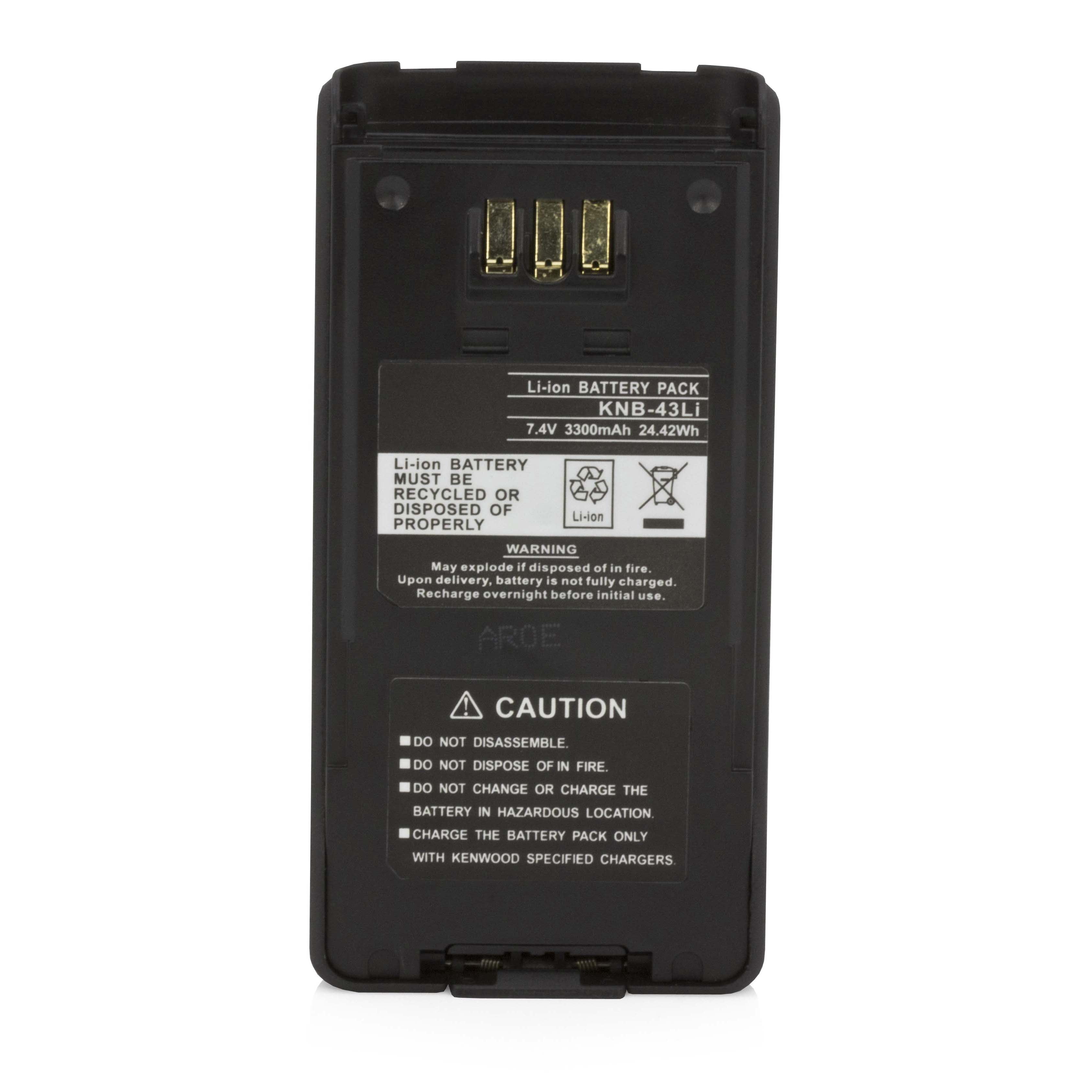 7.4V 3300MAH LI-ION Extended Time MSDS Certified Battery for KENWOOD ...