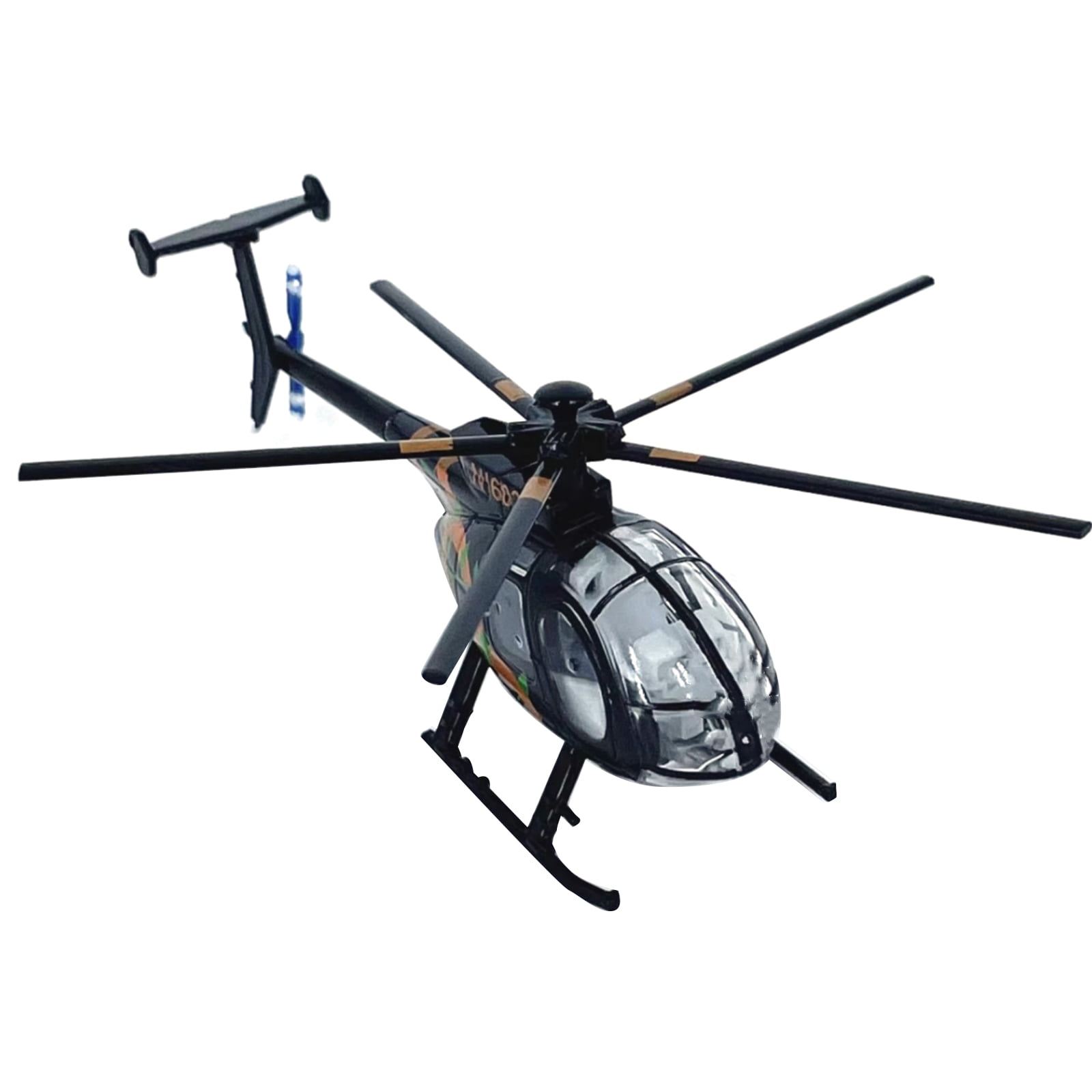 7.4cm Diecast Alloy 1/100 Scale USA Bird MD500 Helicopter Finished ...