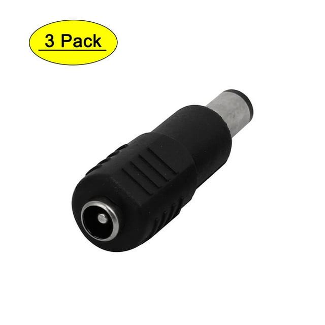 7.4mm x 5mm Male to 5.5mm x 2.1mm Female DC Power Adapter Connector Jack 3pcs - Walmart.com