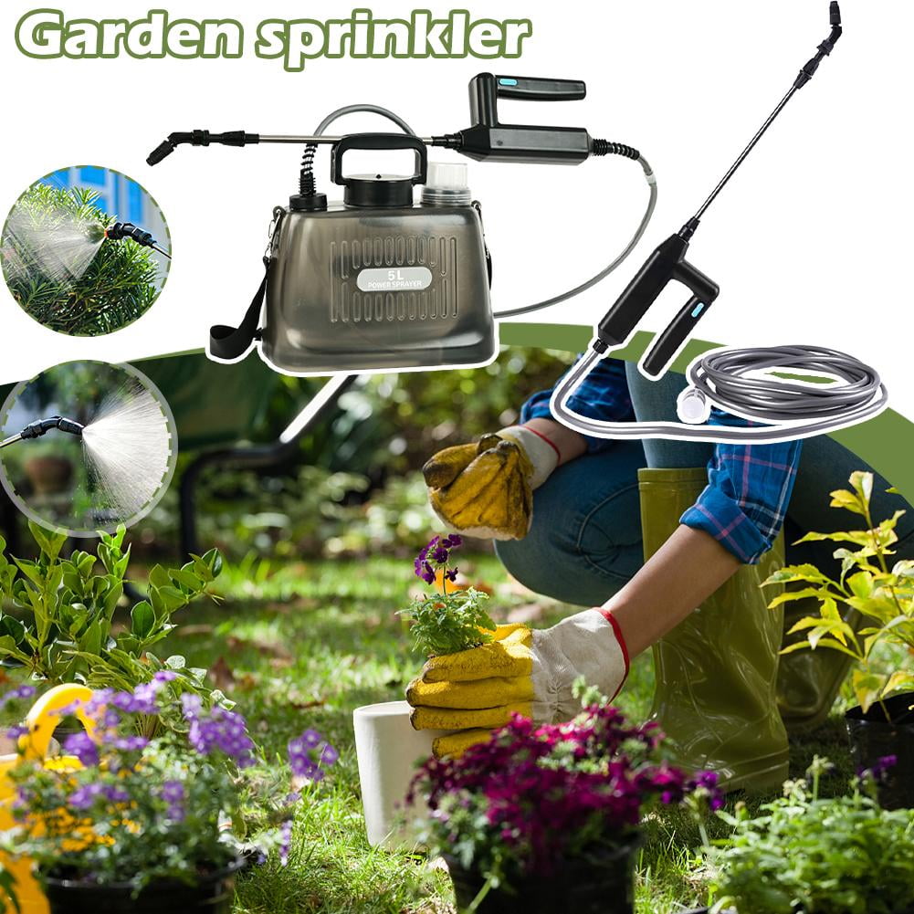 7.4v Spray Gun + 3m Electric Shoulder Sprayer 5l Electric Watering Pot ...