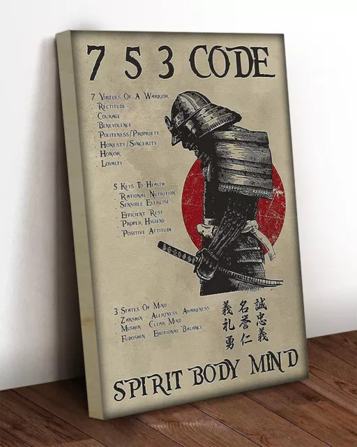 7 5 3 Code Samurai Warrior Spirit Body Mind Samurai Warrior Japan ...