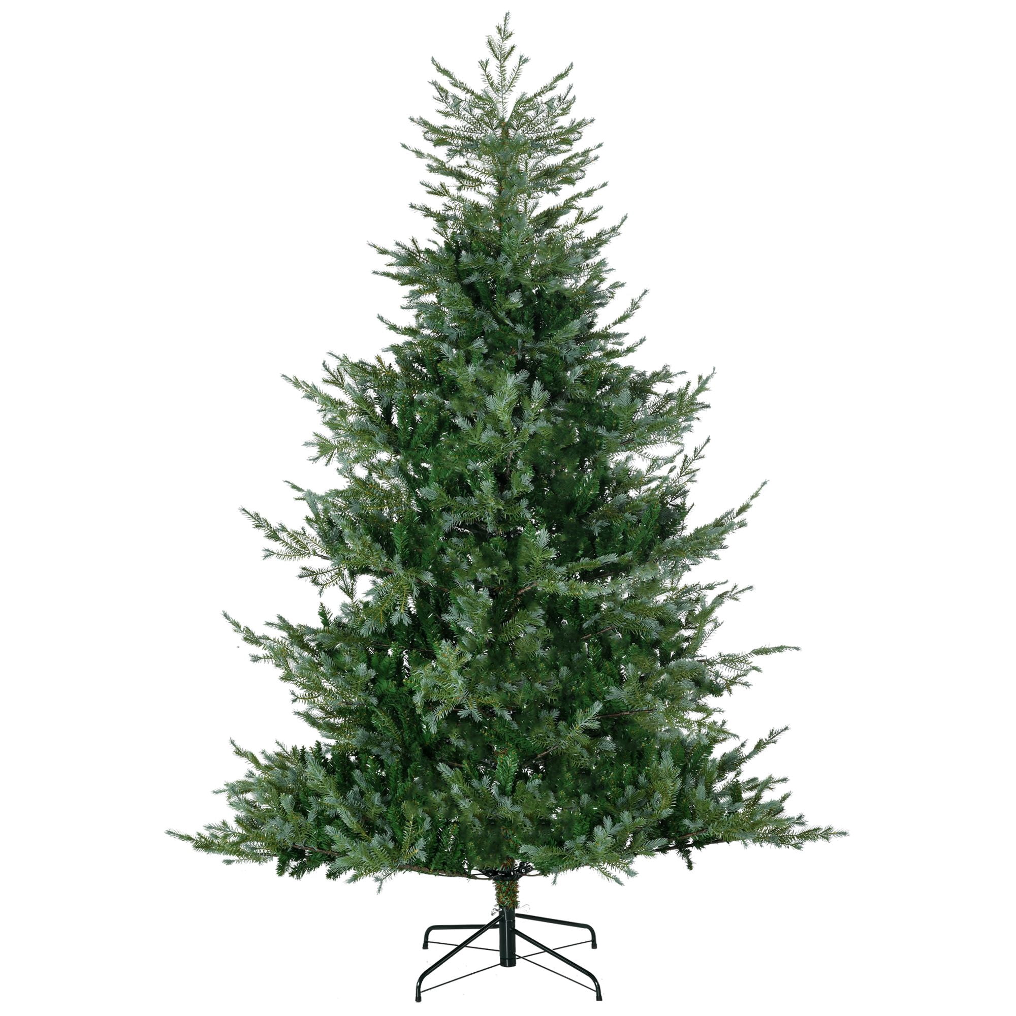 7.5' Artificial Wide Christmas Tree, Holiday Decor, with Easy-to-Shape ...
