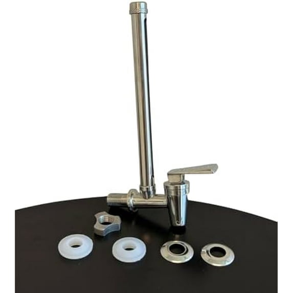 7.5" BPA-Free Sight Glass Spigot - New Flow Design, Clear View Water ...