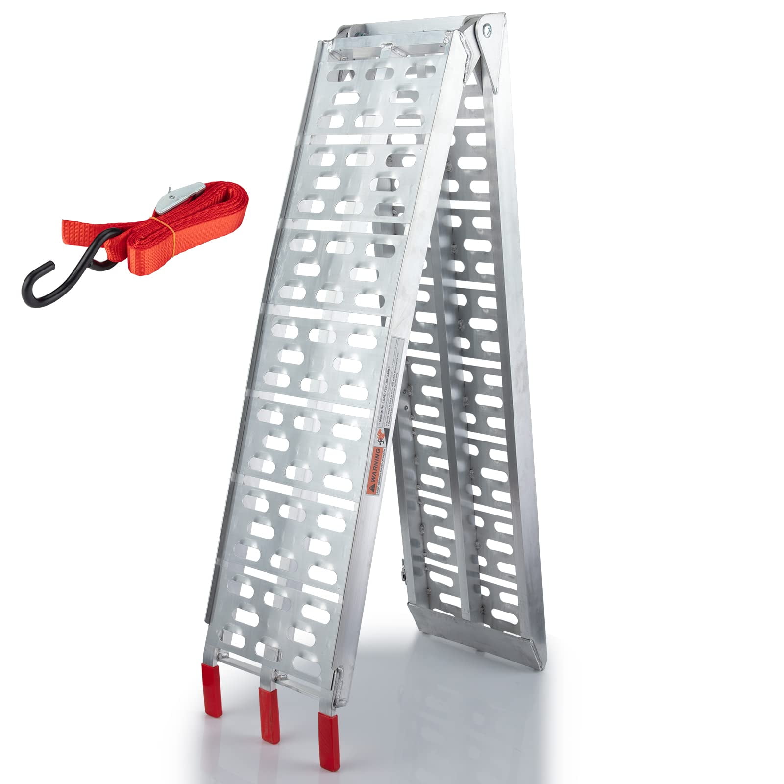 7.5 FT Aluminum Folding Loading Ramps Kit 750lbs Capacity for ...