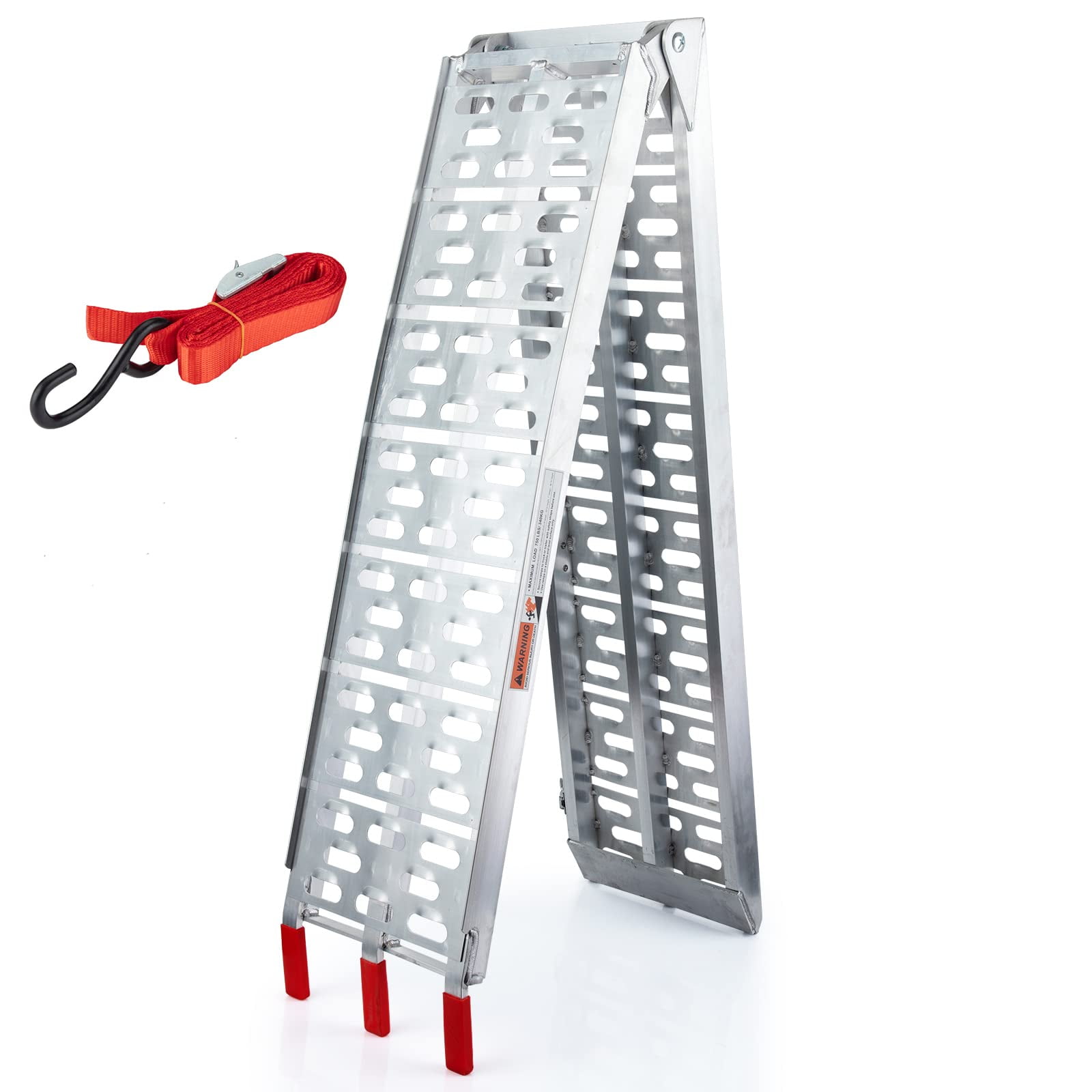 7.5 FT Motorcycle Loading Ramp, 750lbs Capacity Aluminum Foldable Wide ...