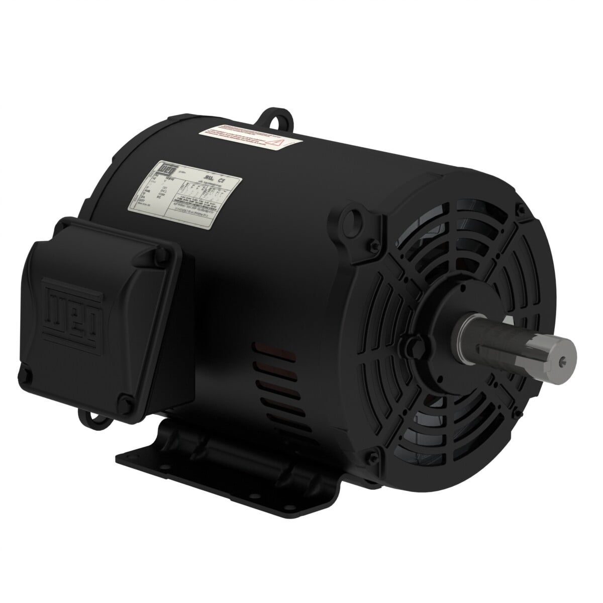 7.5 HP SINGLE PHASE ELECTRIC MOTOR 208/230 FRAME 213/5T 1760 RPM SHAFT ...