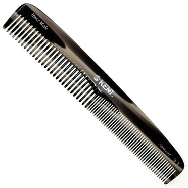 Kent 7T Handmade All Fine Tooth Pocket Comb for Men, Hair Comb Straightener for Everyday ...