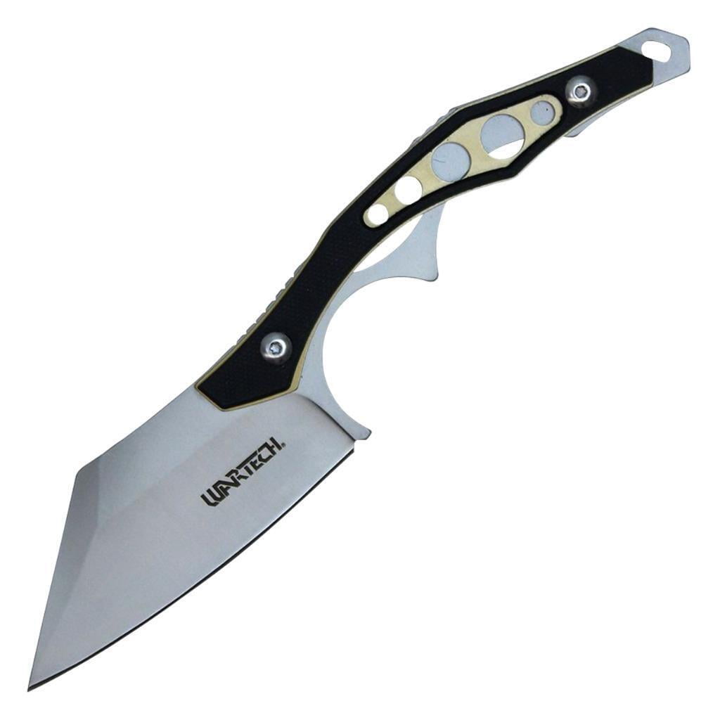 7.5" Hunting Cleaver Full Tang Survival Fixed Blade Knife G10 Plastic ...