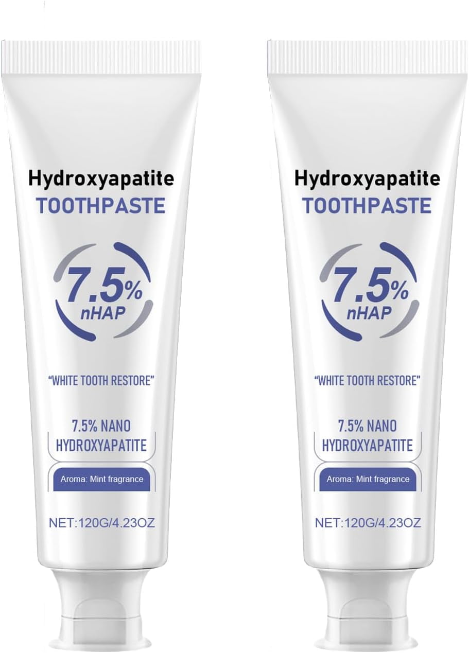 7.5% Hydroxyapatite Toothpaste for Advanced Enamel Protection, Gentle ...
