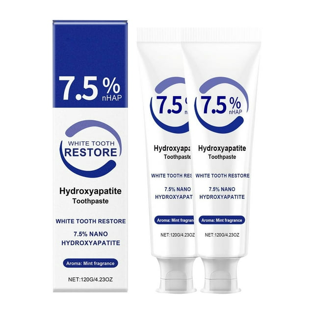 7.5% Hydroxyapatite Toothpaste, Fluoride-Free Hydroxyapatite Toothpaste ...