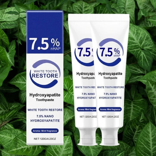 7.5% Hydroxyapatite Toothpaste, Fluoride-Free Hydroxyapatite Toothpaste ...