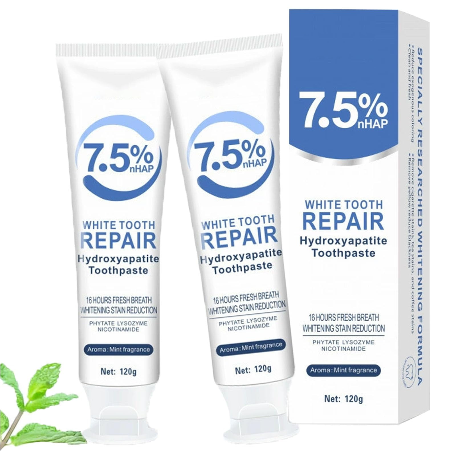 7.5% Hydroxyapatite Toothpaste,Hidroxiapatita Toothpaste IFF17 for ...