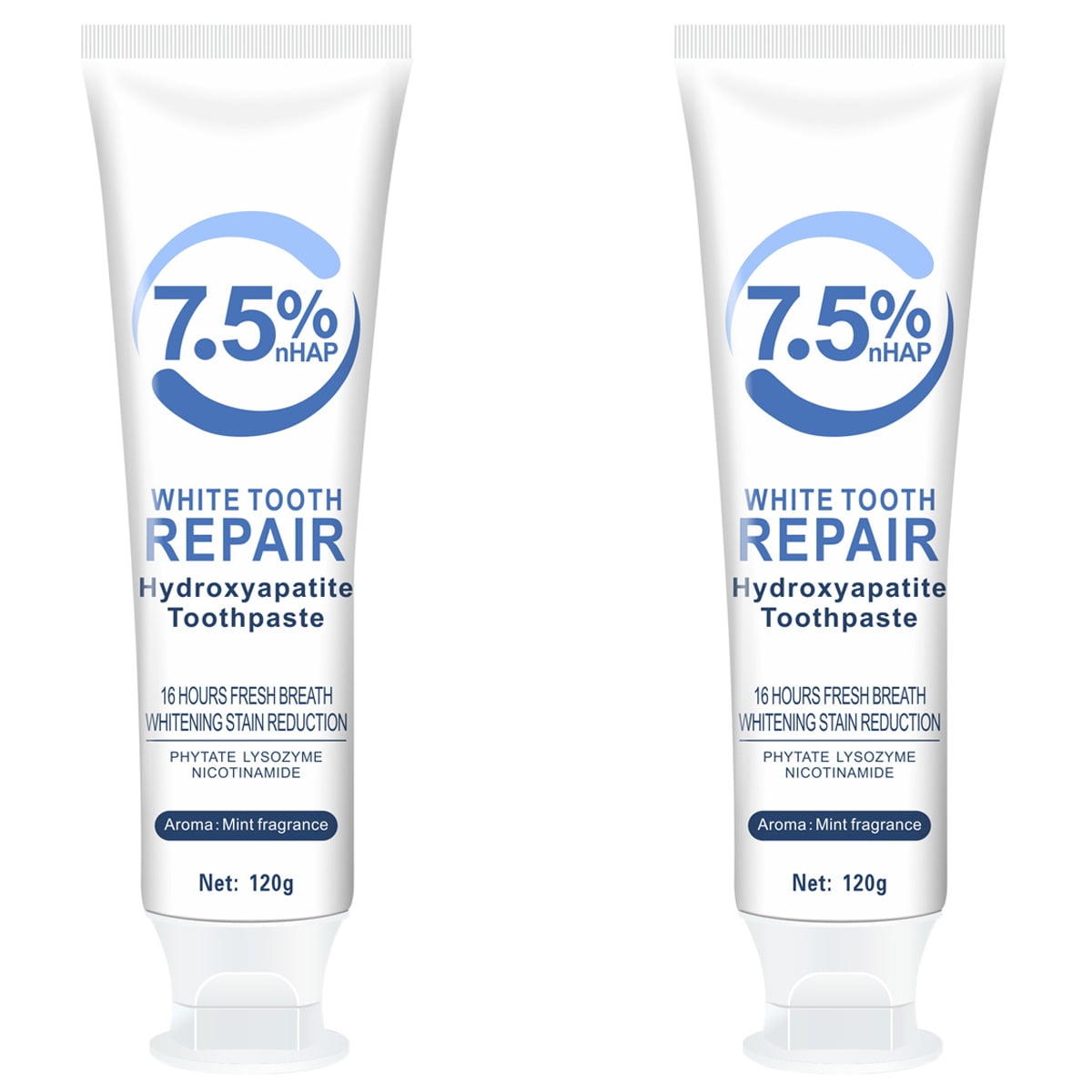 Bommot 7.5% Hydroxyapatite Toothpaste, Enamel Repair, Fluoride-Free ...