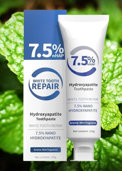7.5% Hydroxyapatite Toothpaste for Advanced Enamel Protection,Fluoride ...