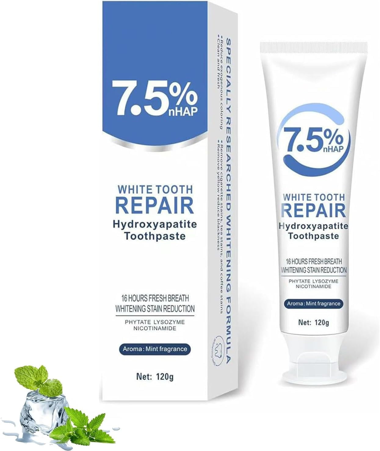 7.5% Hydroxyapatite Toothpastes for Enamel Protection and Tooth ...