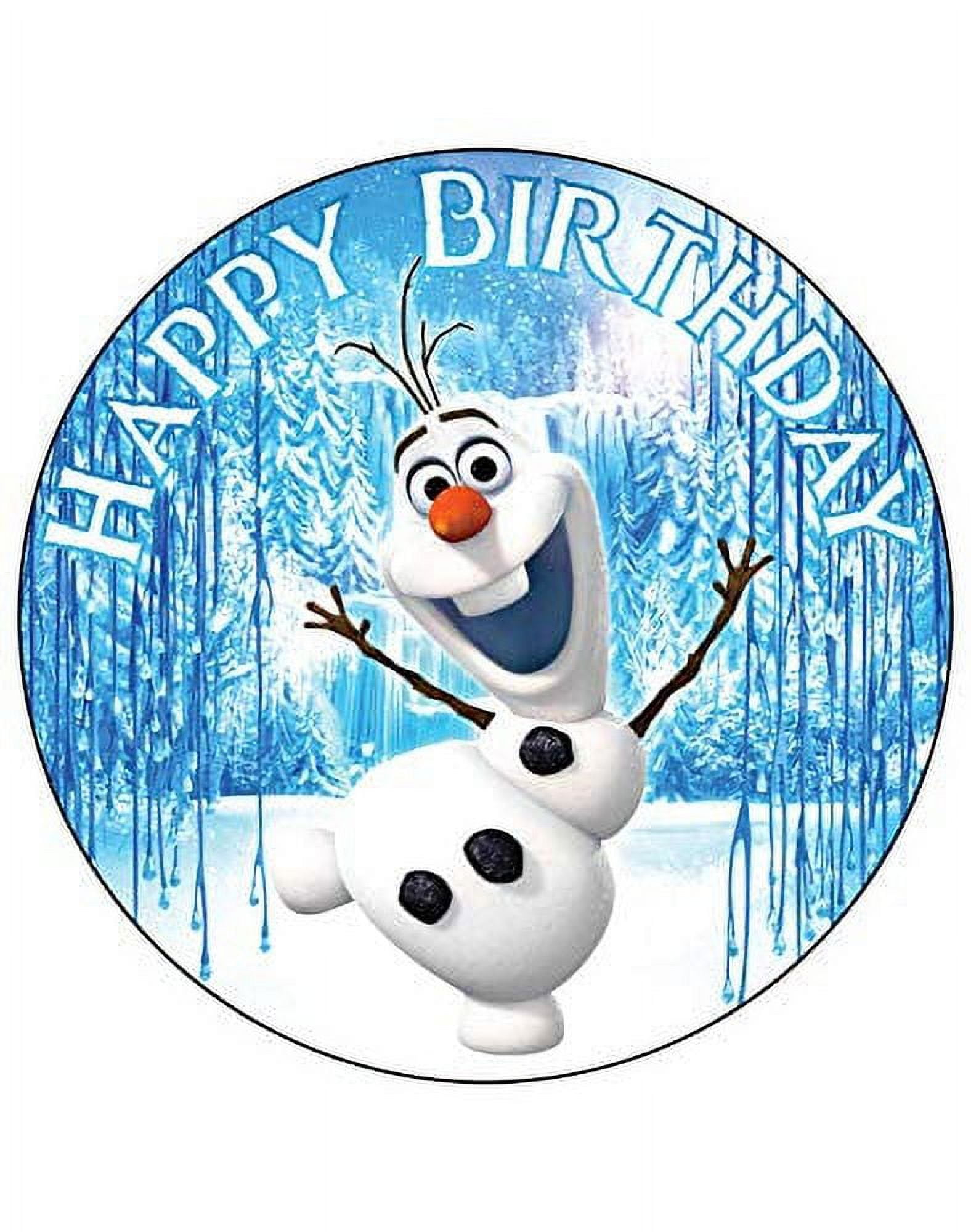 7.5 Inch Edible Cake Toppers – Frozen: Olaf Themed Birthday Party ...