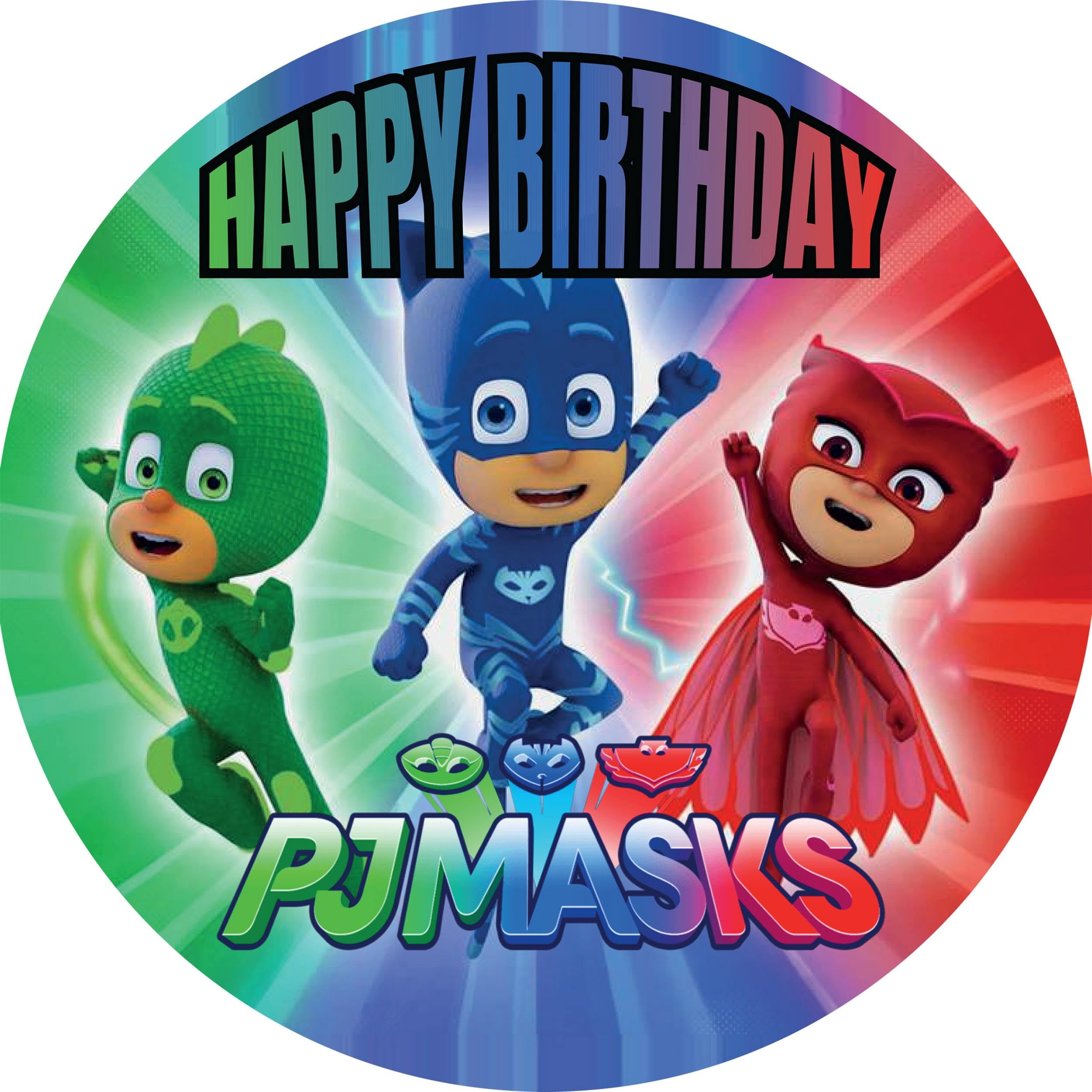 7.5 Inch Edible Cake Toppers – Hero Masks Themed Birthday Party ...