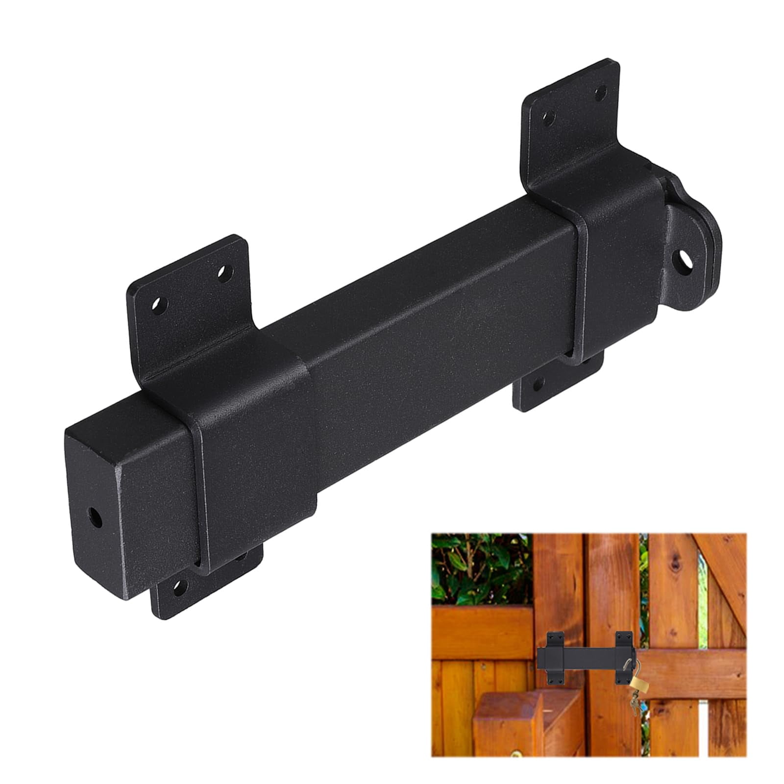 7.5 Inch Heavy Duty Security Slide Latch Lock with Padlock Hole for ...