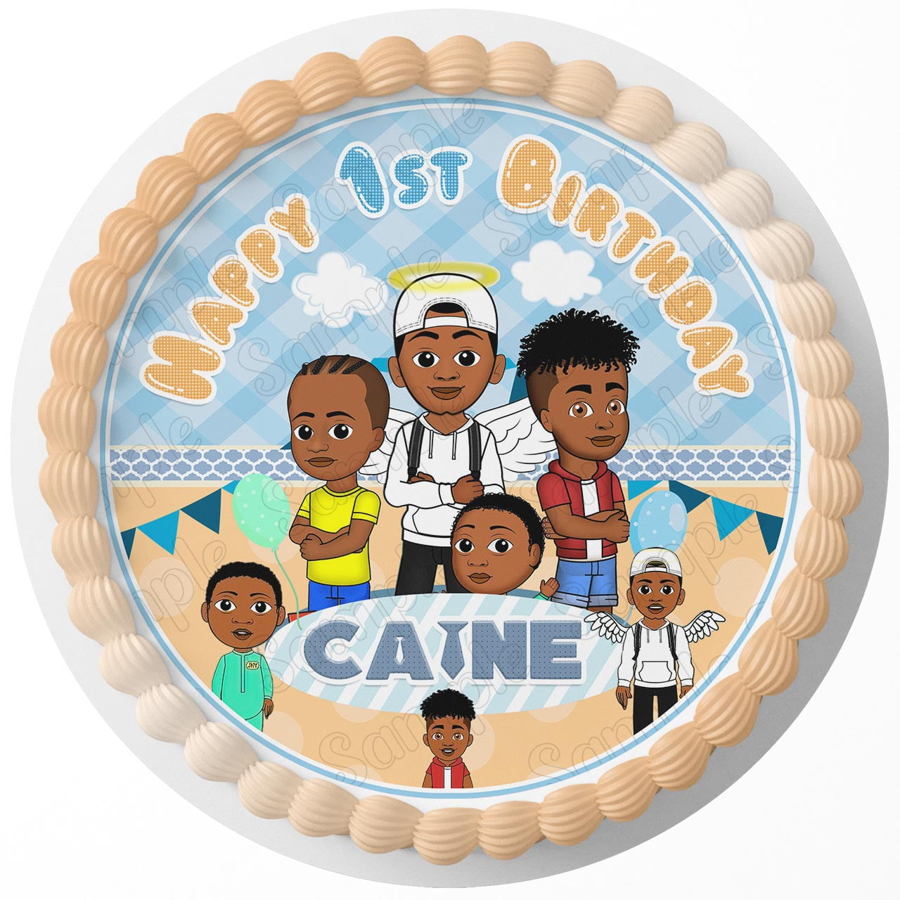 7.5 Inch Jools TV Kids Cake Topper - Round Edible Birthday Cake ...