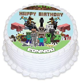 Minecraft Birthday Cake