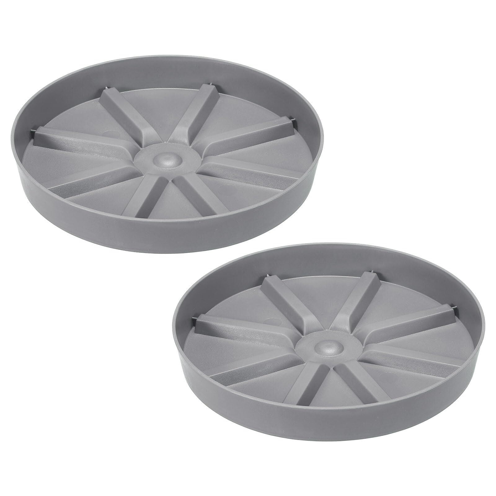 7.5 Inch Plant Saucers Tray, 2Pcs Durable Plastic Round Flower Pot Drip ...