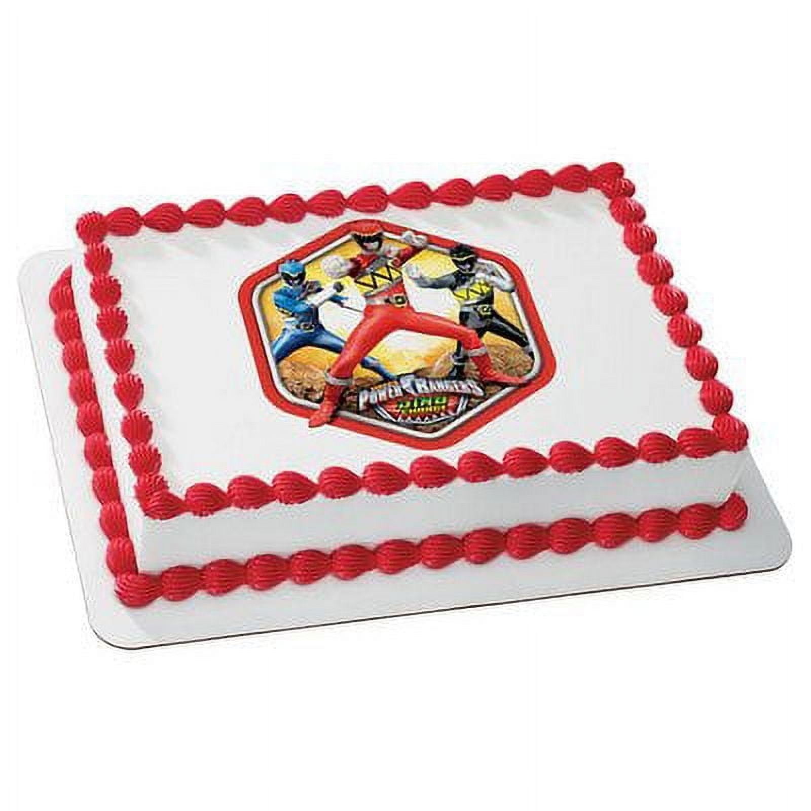 7.5 Inch Round - Power Rangers - Edible Cake or Cupcake Topper ...