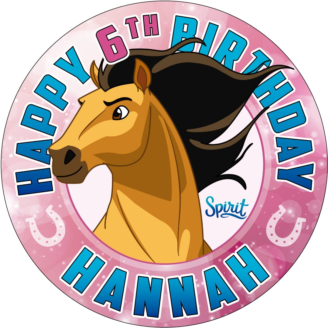 7.5 Inch Spirit Cake Topper - Round Edible Birthday Cake Decorations ...