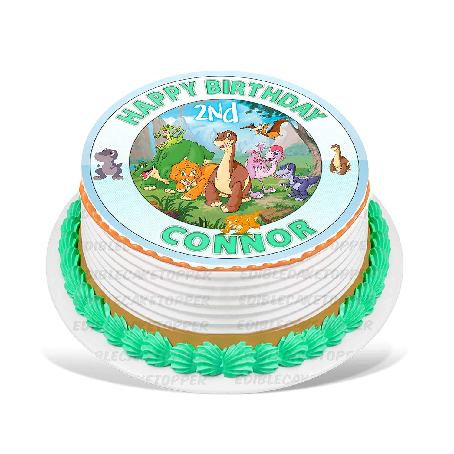 7.5 Inch The Land Before Time Cake Topper - Round Edible Birthday Cake ...