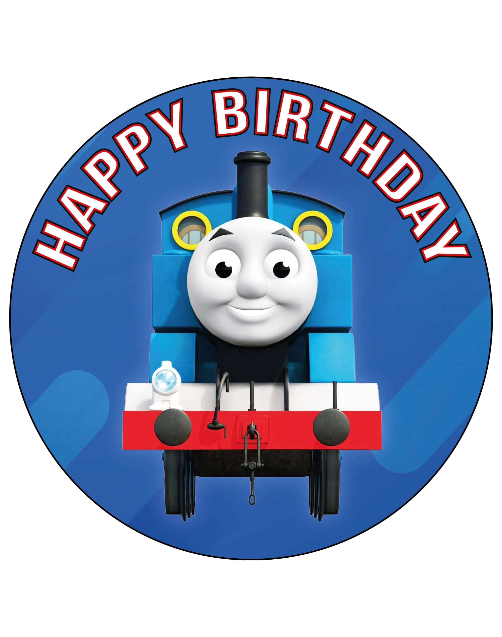 7.5 Inch Train Adventure Cake Topper – Round Edible Birthday Cake ...
