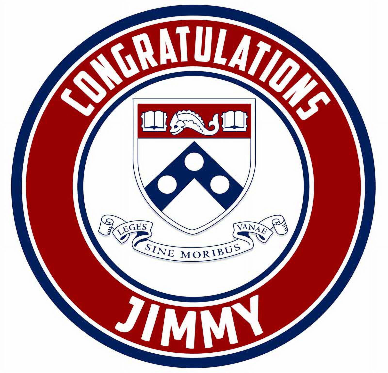 7.5 Inch University of Pennsylvania Cake Topper - Round Edible Birthday ...