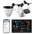 7.5 Inch VA Display 7 in 1 Solar Powered Wi Fi Weather Station with ...