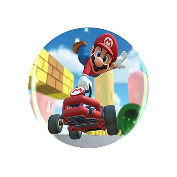 7.5" Pre-Cut Mario Edible Image Cake Topper! - Walmart.com